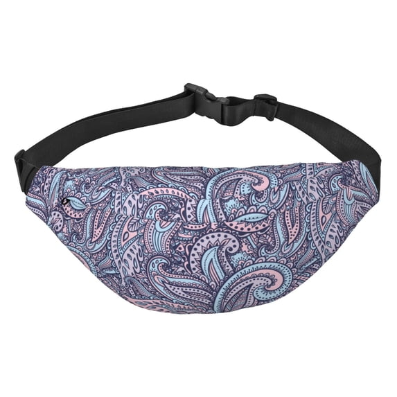 Fanny Pack For Women Men, Plant Paisley Waterproof Sling Belt Bag ...