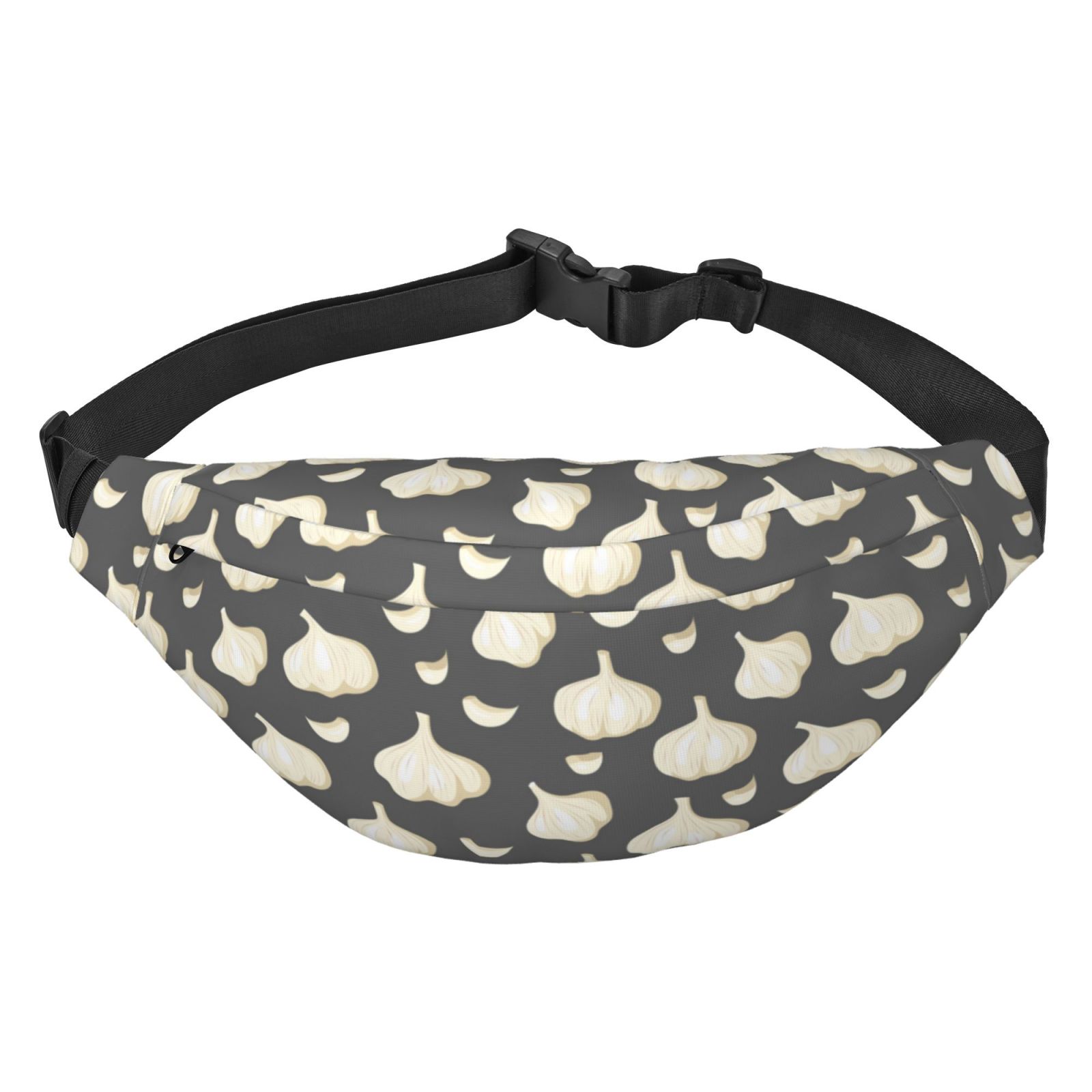 Fanny Pack For Women Men, White Garlic Pattern Waterproof Sling Belt ...