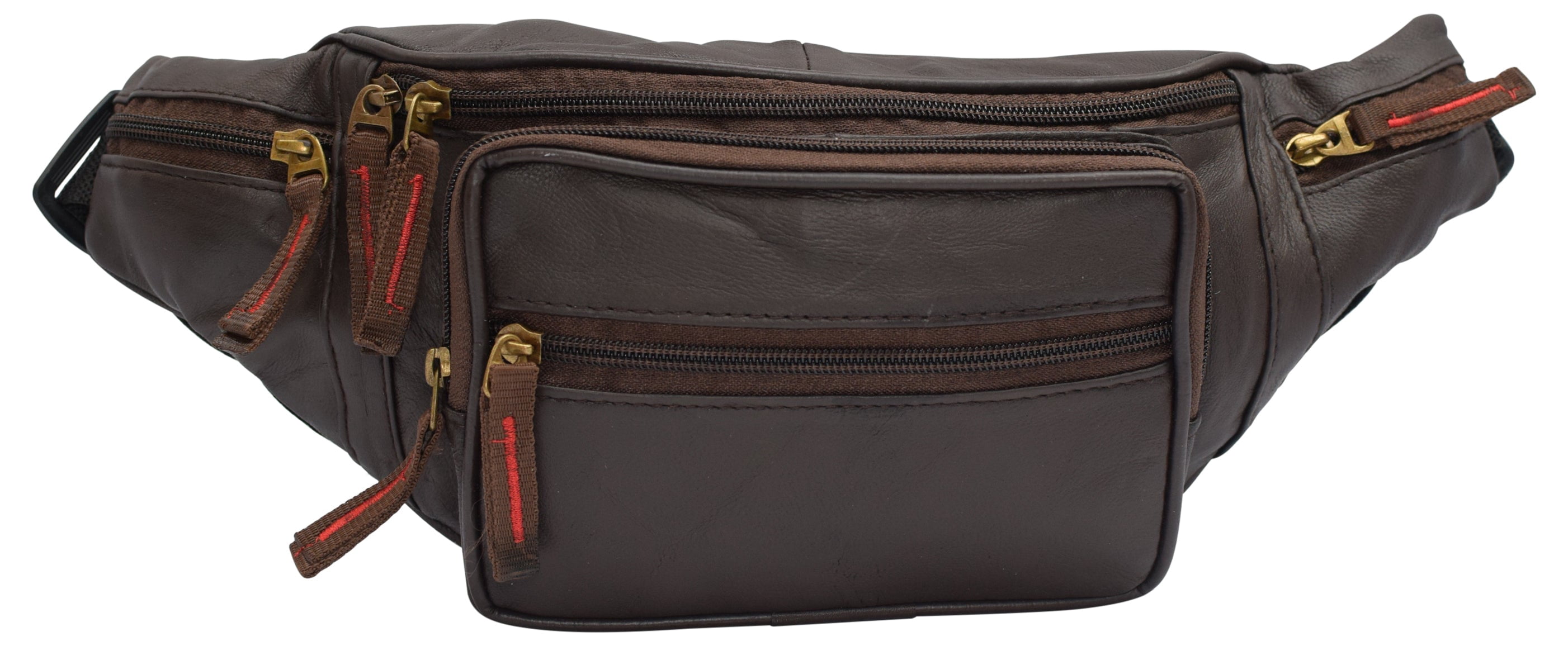 Fanny Pack Waist Bag Multifunction Real Leather Hip Bum Bag Travel ...