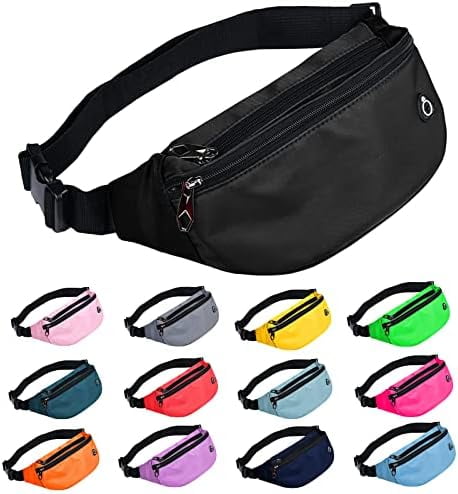 Fanny Pack for Men Women, Waterproof Sports Waist Bag Pack, Belt Bag ...