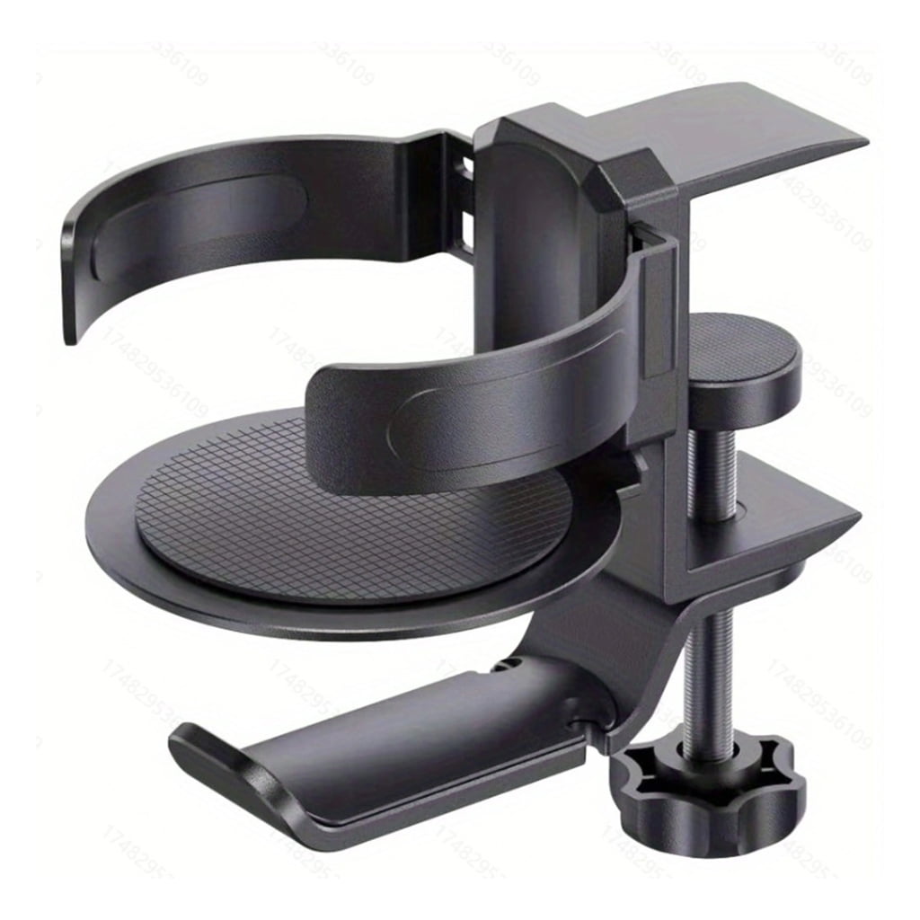 Fanoery Rotating Aluminum Headphone Stand and Drink Cup Holder for ...