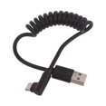 Fanoery USB C Cable Fast Charging,60W Coiled USB to Type C Charge Cord ...