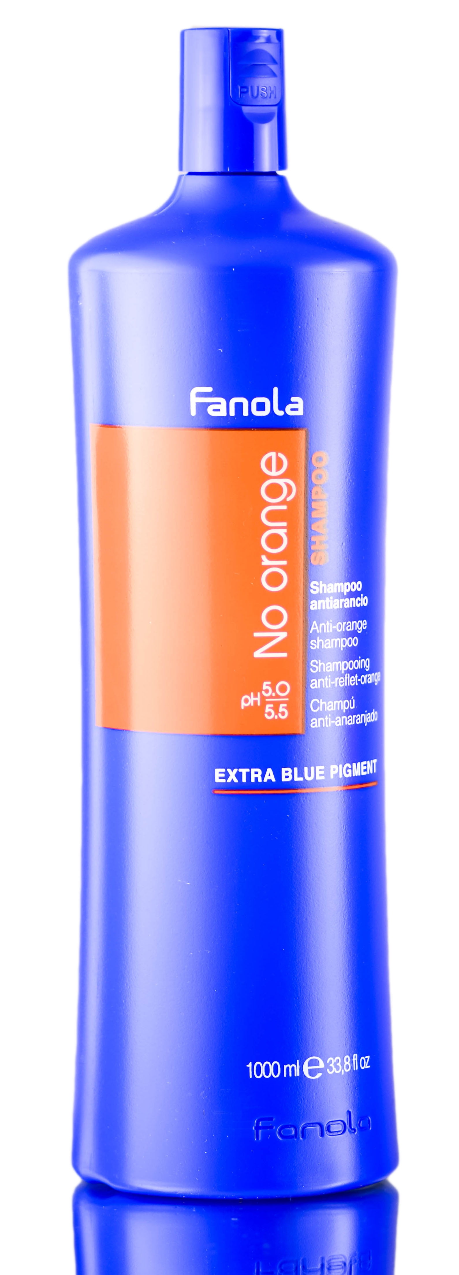 Fanola No Orange Color Protection Blue Shampoo with Coconut Oil, 33.8 ...