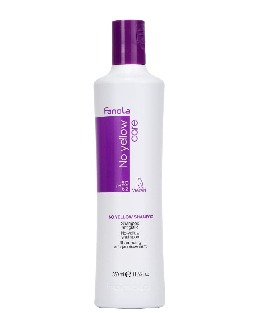 Fanola No-Yellow Shampoo, Violet Pigment for Grey & Super Lightened ...