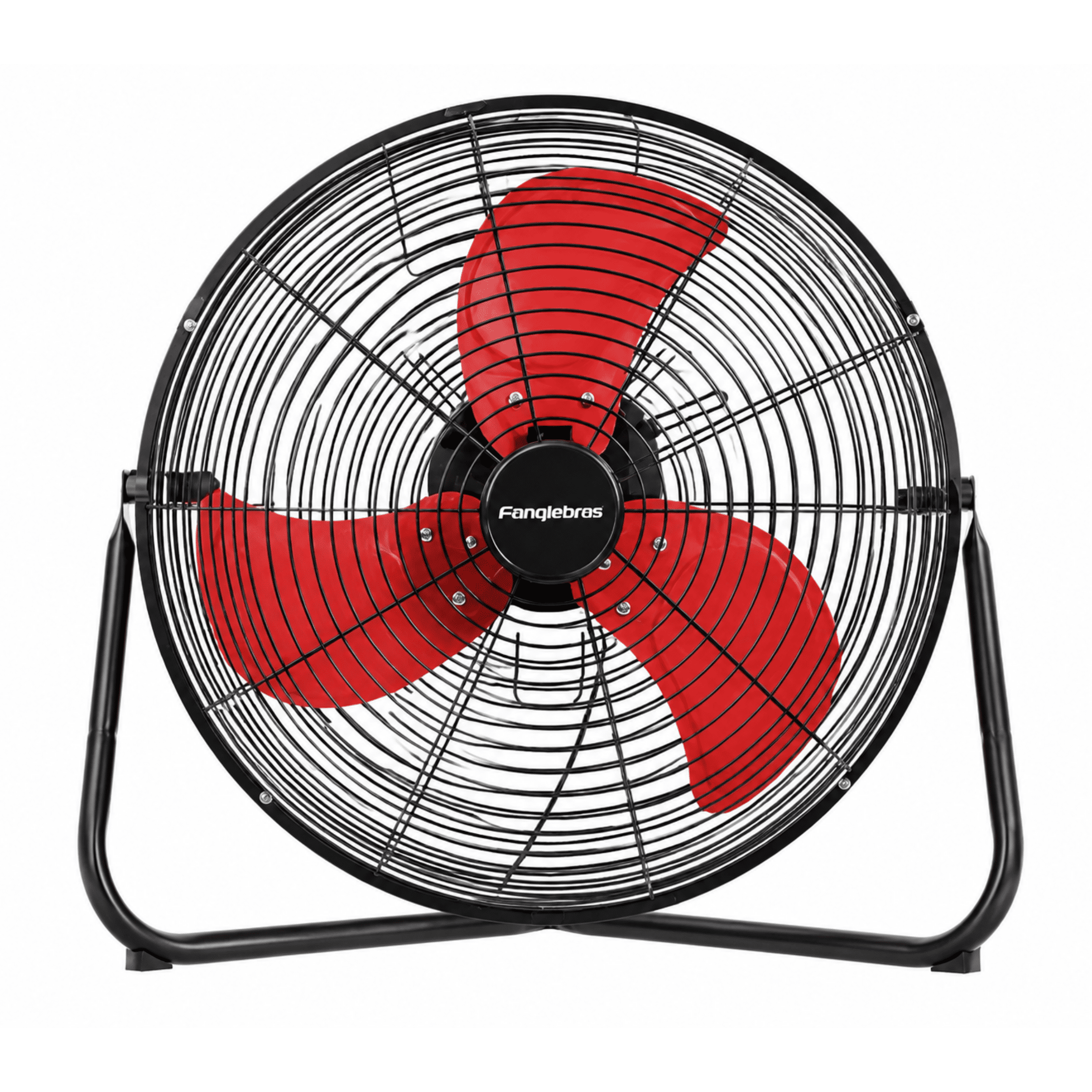 Fanqiebros 18-Inch High Velocity Floor Fan, 3-Speed Heavy-Duty Metal ...