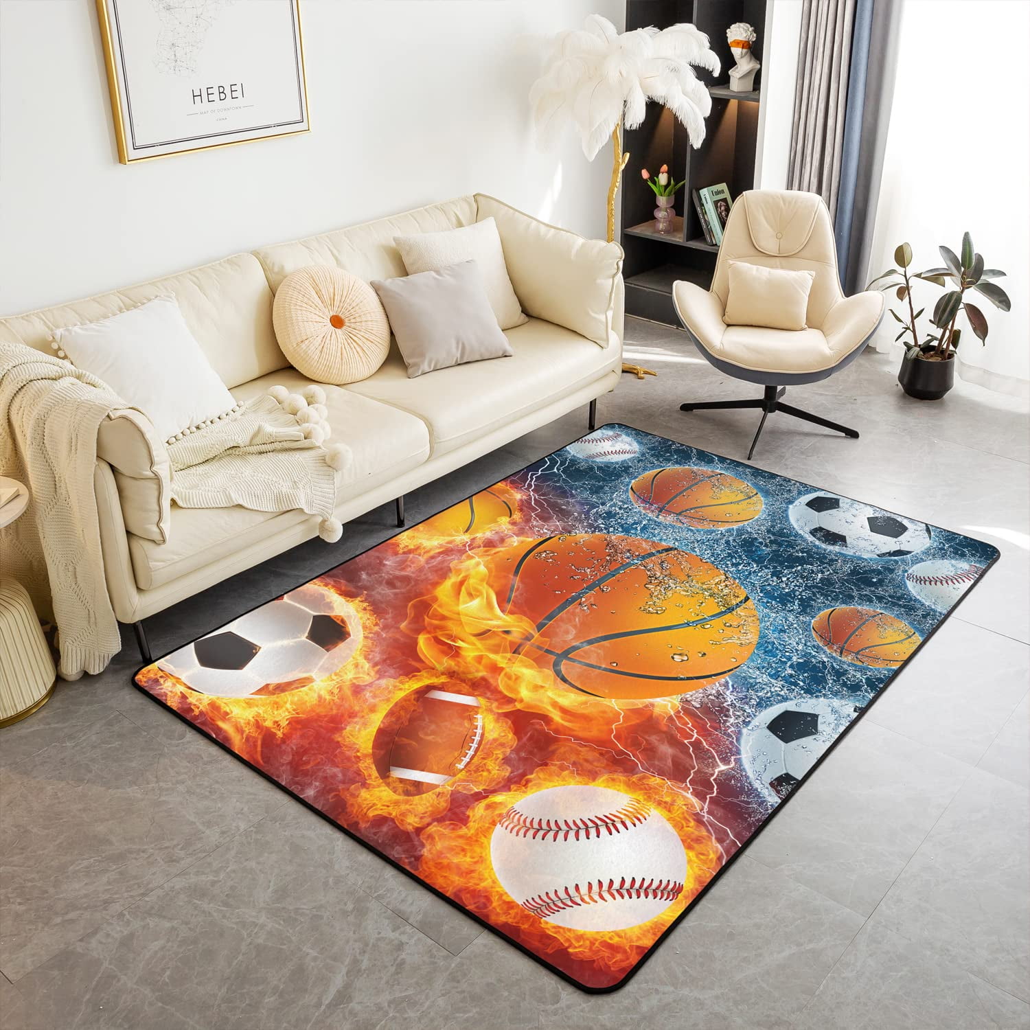 Fans Football Field Carpet Bedroom Living Room Ball Sports Football ...