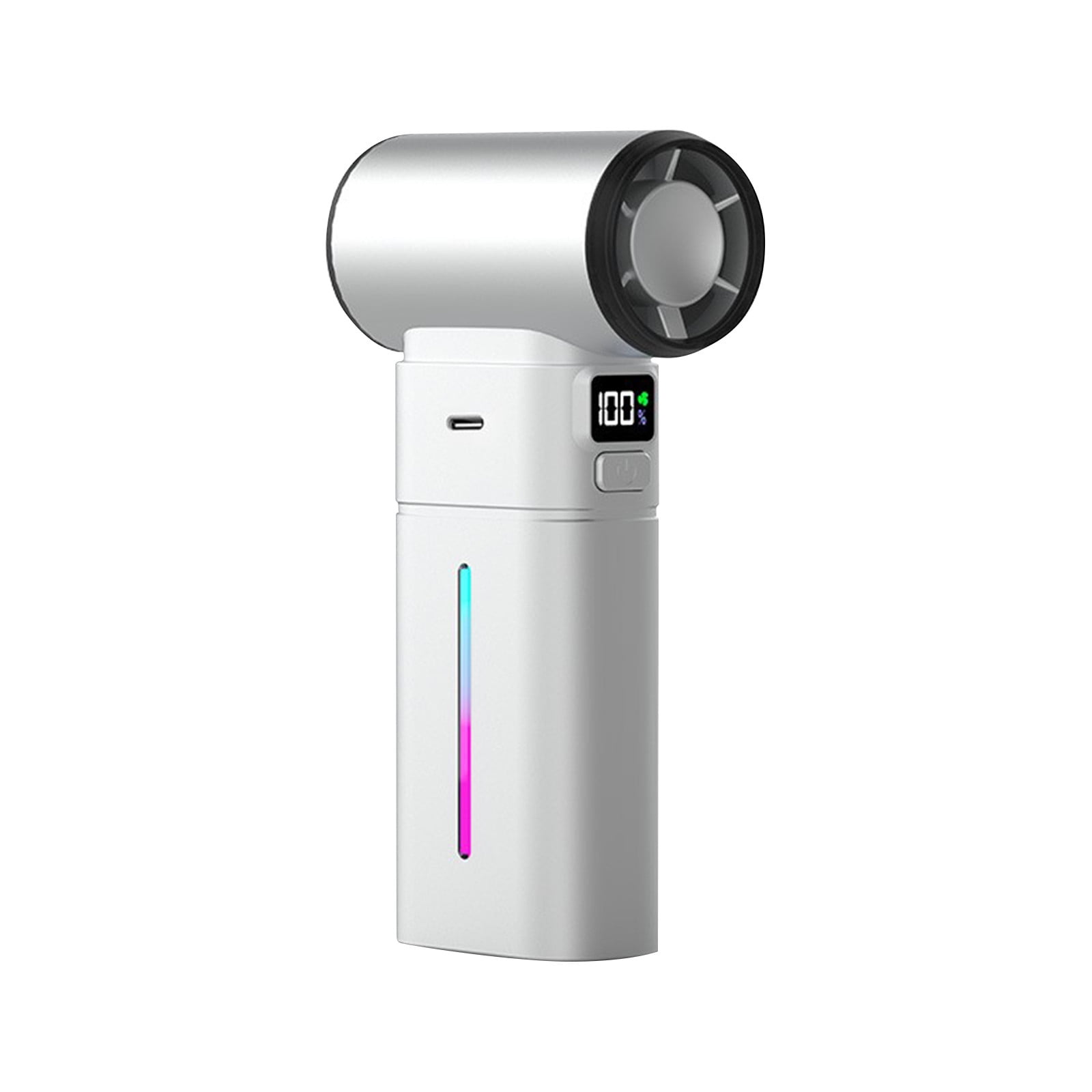 Fans Handheld Electric Fan Portable Fan Hanging Neck Digital Display ...