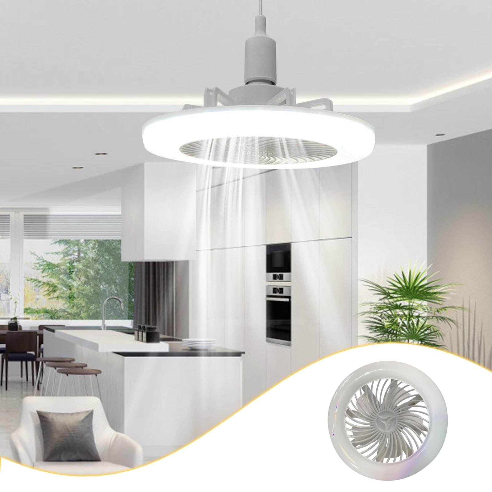 Fans,Led Ceiling Fan with Remote Control,Energy-Saving 3-Speed Fan ...