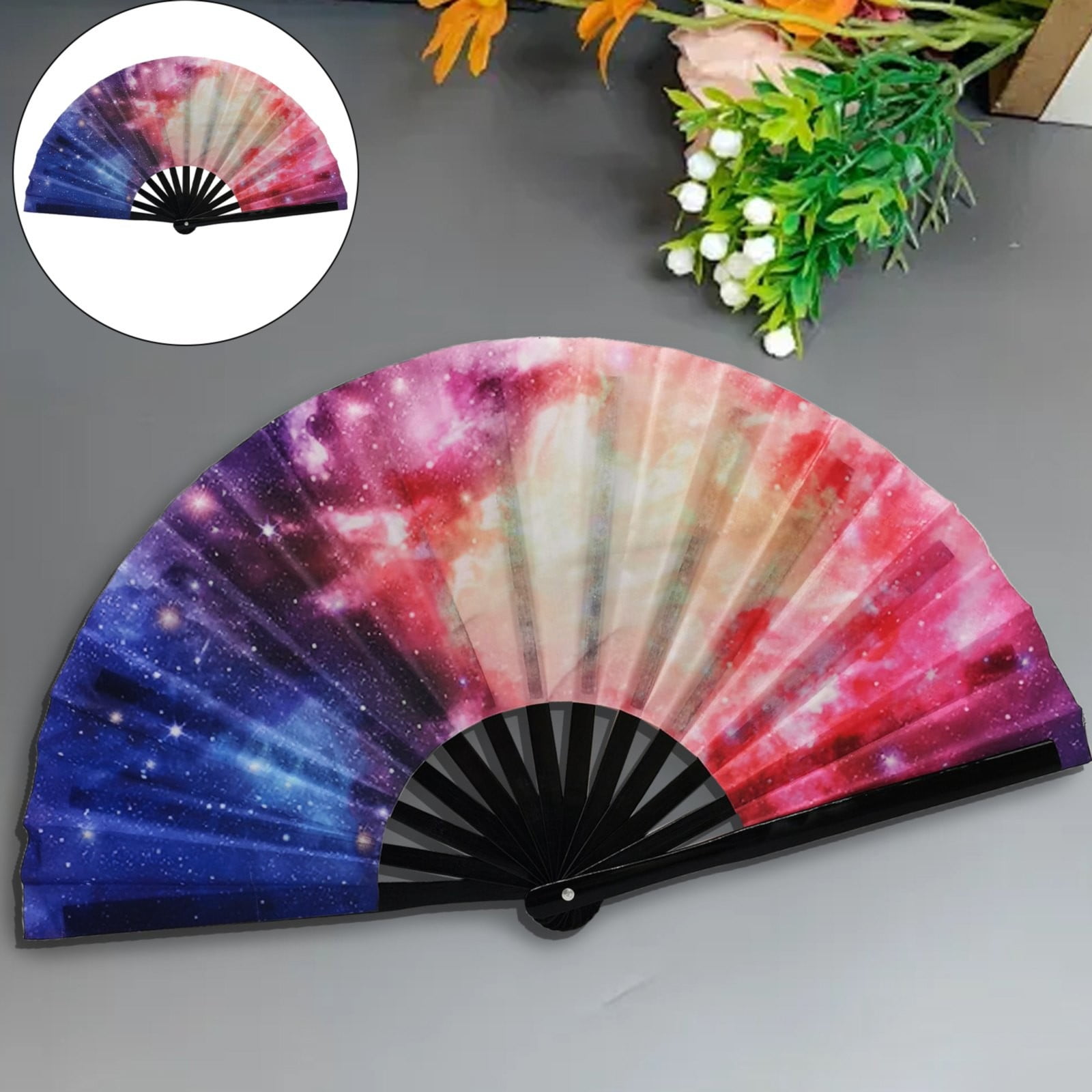 Fans for Line Dancing,Hand Fan,Folding Fan, Large Folding Handheld Fans ...