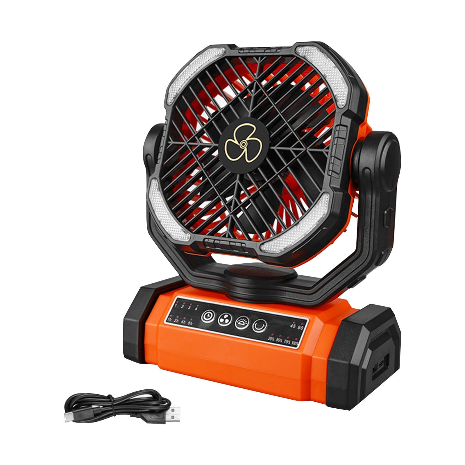 Fans Portable Fan 20000mAh Battery Powered With Remote Control And LED ...
