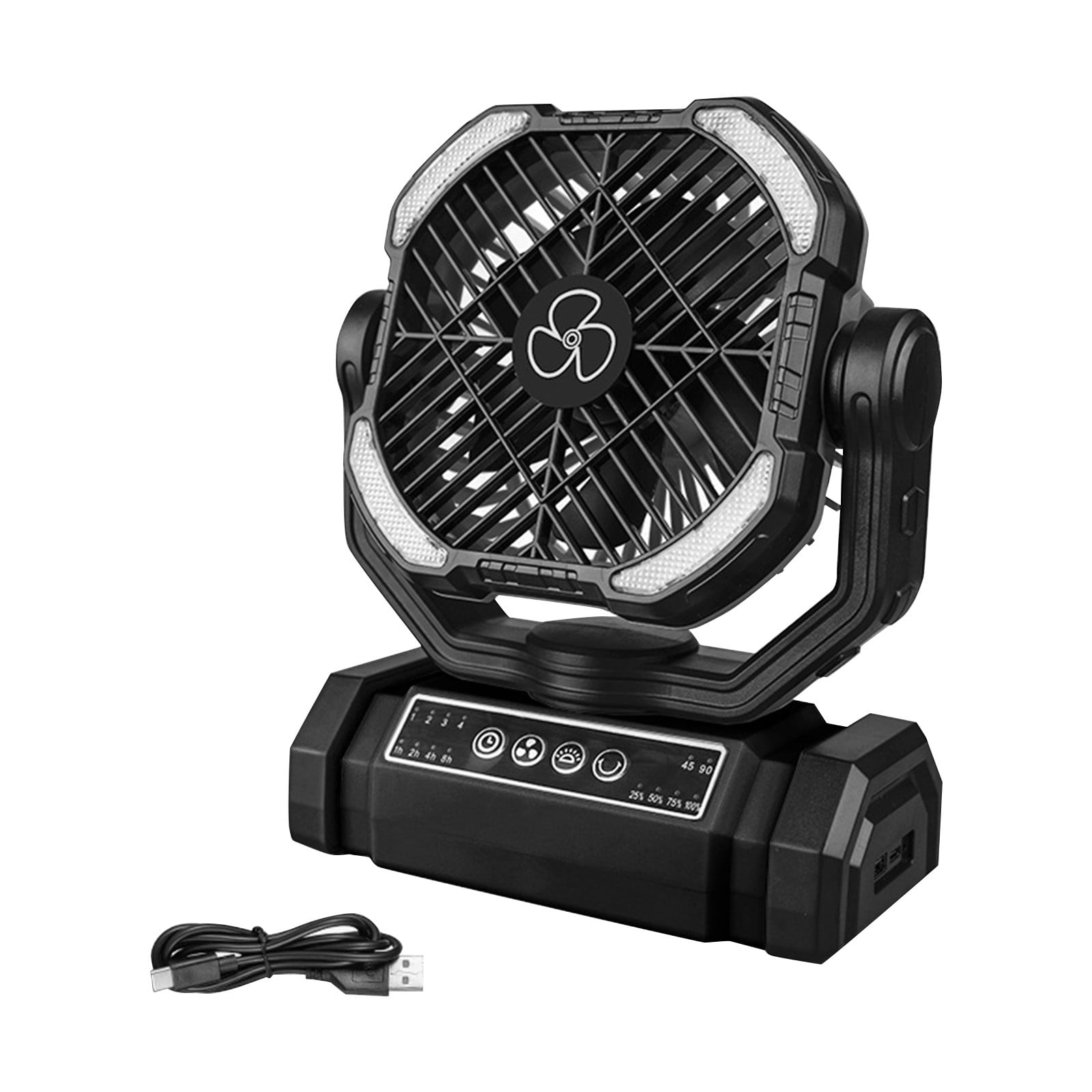Fans Portable Fan 20000mAh Battery Powered With Remote Control And LED ...