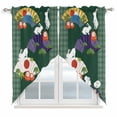 Fans Rabbits Swag Curtain Valance for Window 2 Panels Japanese Colored ...