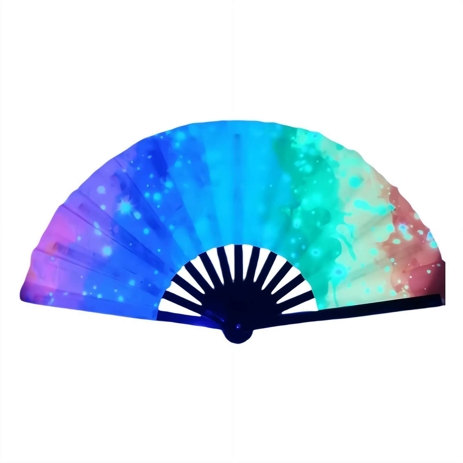 Fans for Line Dancing, 2025 New Colors Popping Fans, Large Folding Hand ...