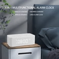 Fansbe Digital Alarm Clock Bluetooth, Wireless Charging Vibrating Alarm ...