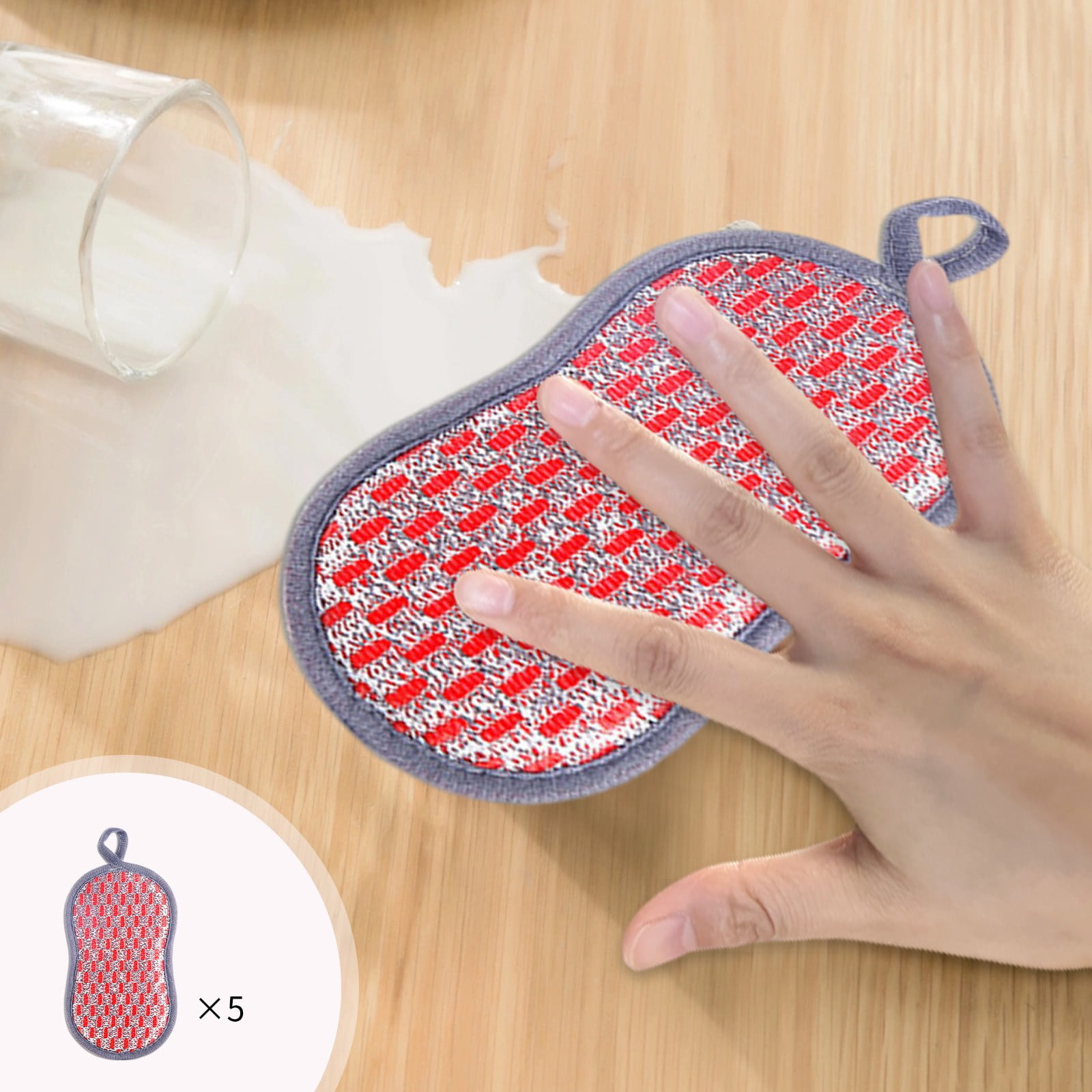 Fanshiluo 10 Packs Multi-Purpose Steel Wire Dish Cloth, Wire Mesh Knit ...
