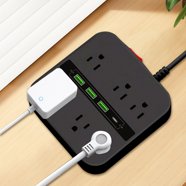 Surge Protector Power Strip, 10 Outlets, 3 USB, 1 USB C, 5ft Cord, UL ...