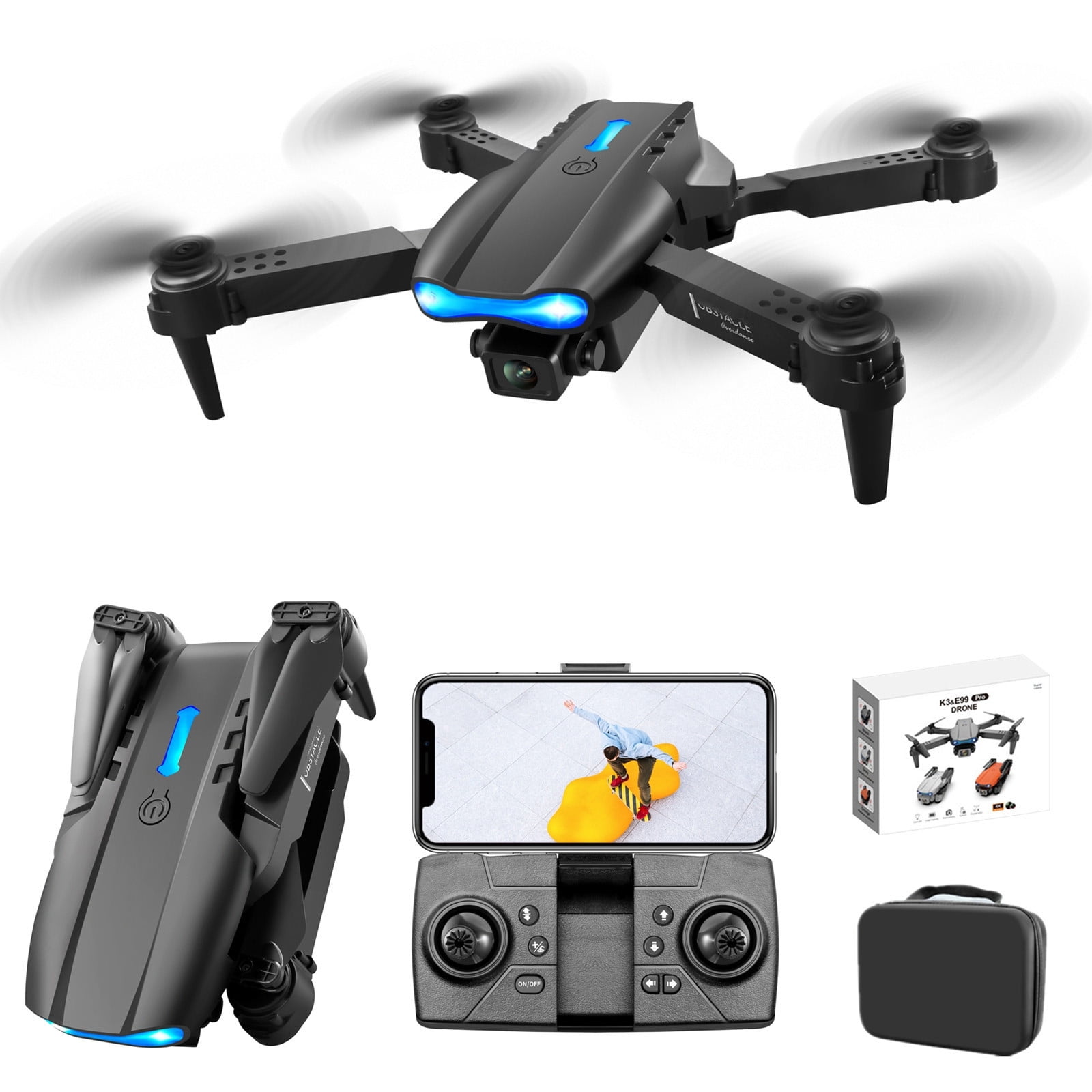 Fanshiluo Drone with Camera for Adults Drone With Dual 1080P HD FPV ...
