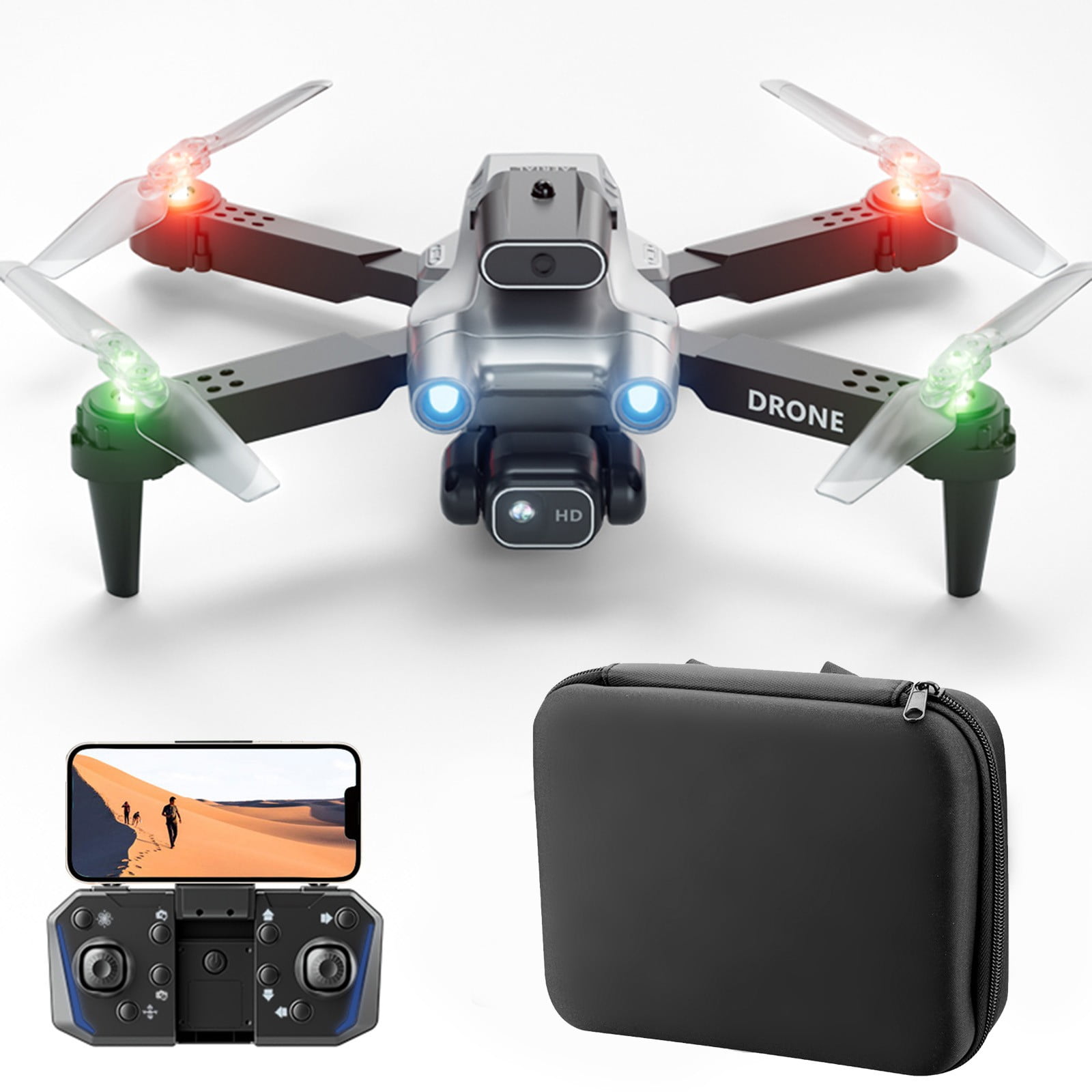 Fanshiluo Drone With Camera For Adults Foldable Fpv Drone With Electrionic Regulation 1080p Wifi