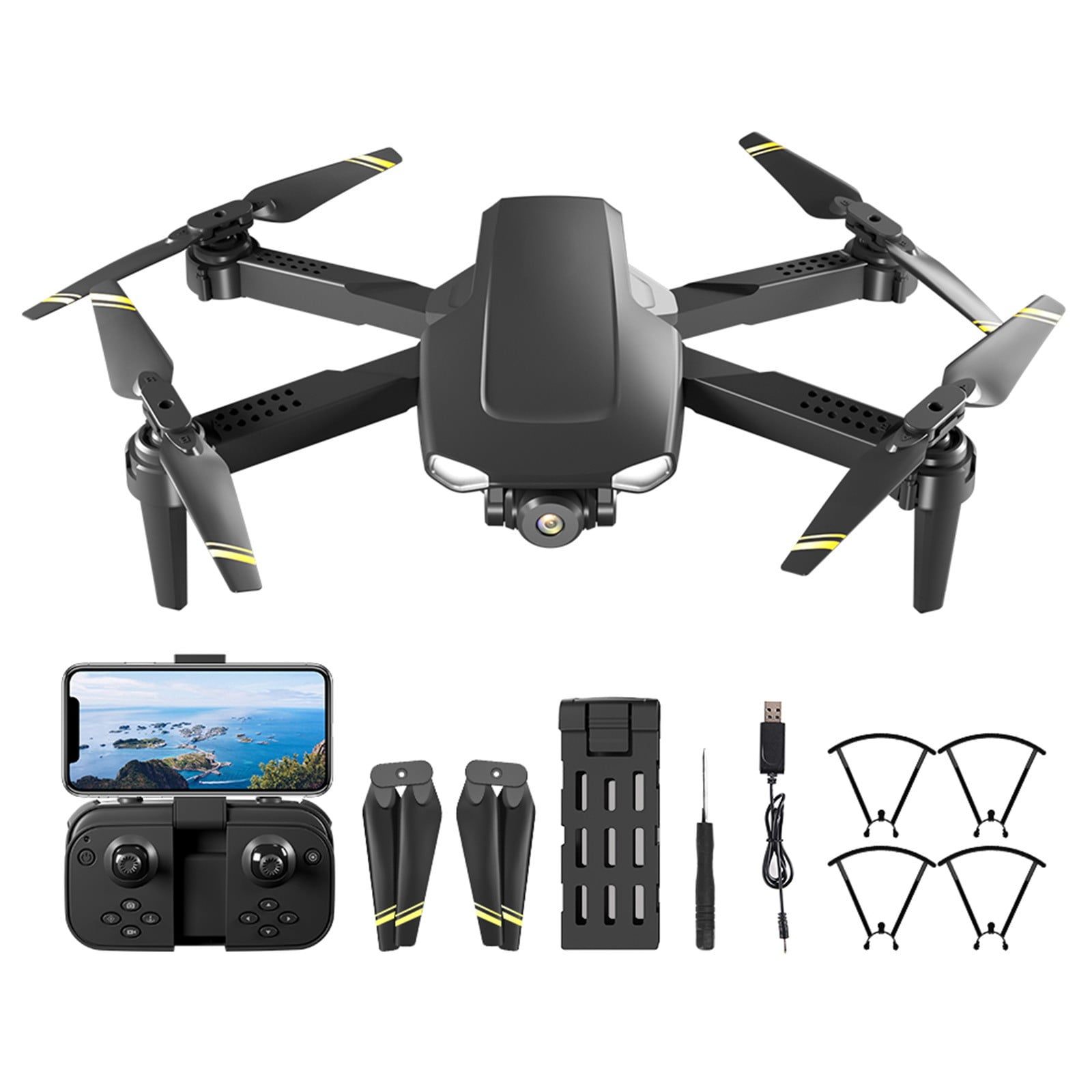 Fanshiluo Drone with Camera for Adults WiFi FPV Drone With 4K HD Camera ...