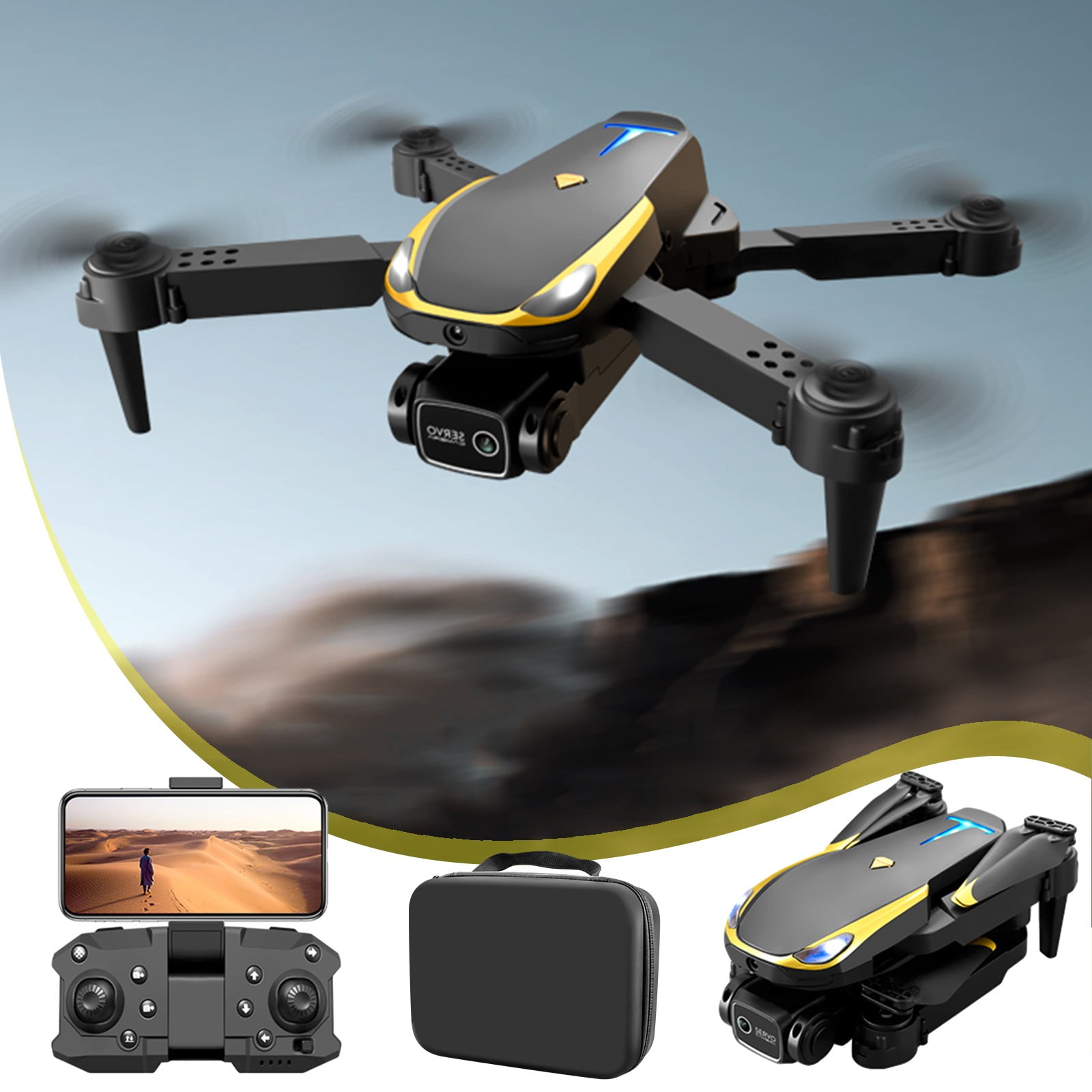 Fanshiluo Drone with Camera for Adults Drone With Single 1080P HD FPV ...