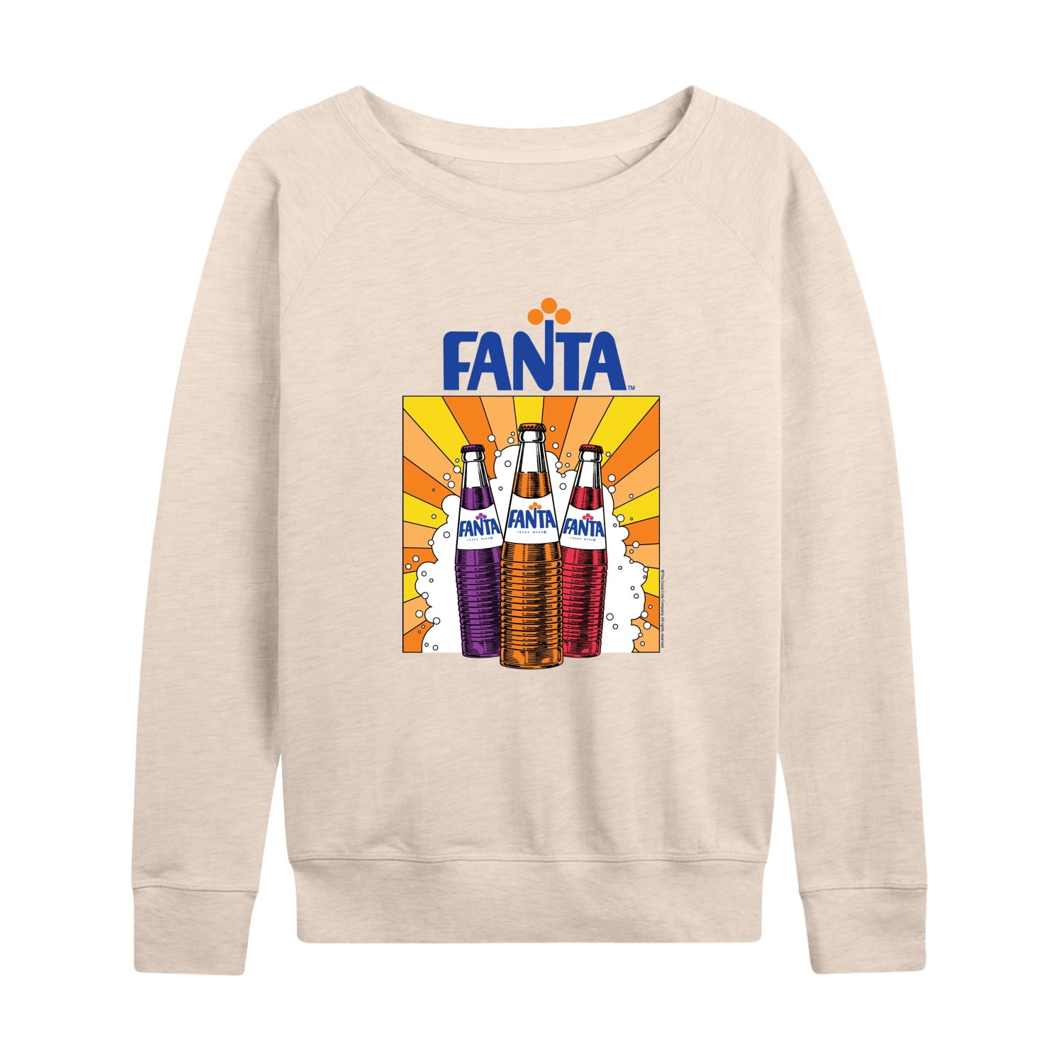 Fanta 70S Pop Style - Ladies French Terry Long Sleeve Shirt - Walmart.com