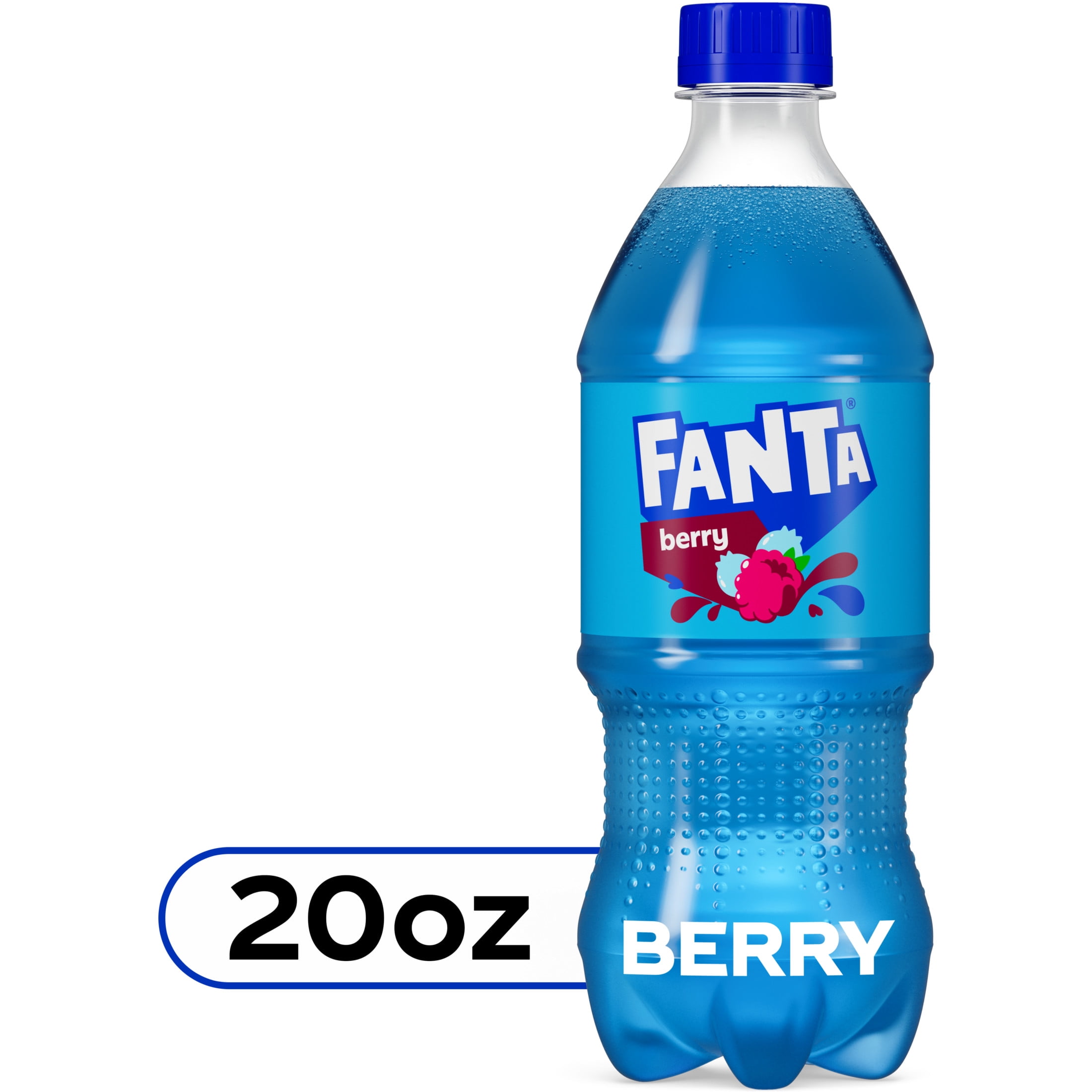 Fanta Berry Fruit Soda Pop, 20 fl oz Bottle - Walmart.com