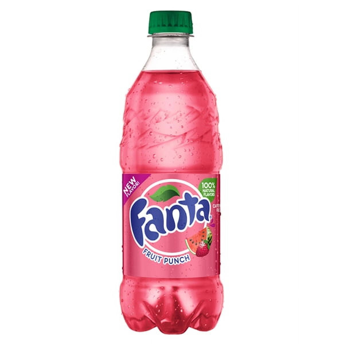 Fanta Fruit Punch Flavored Soda 20 oz Plastic Bottles - Pack of 24 ...