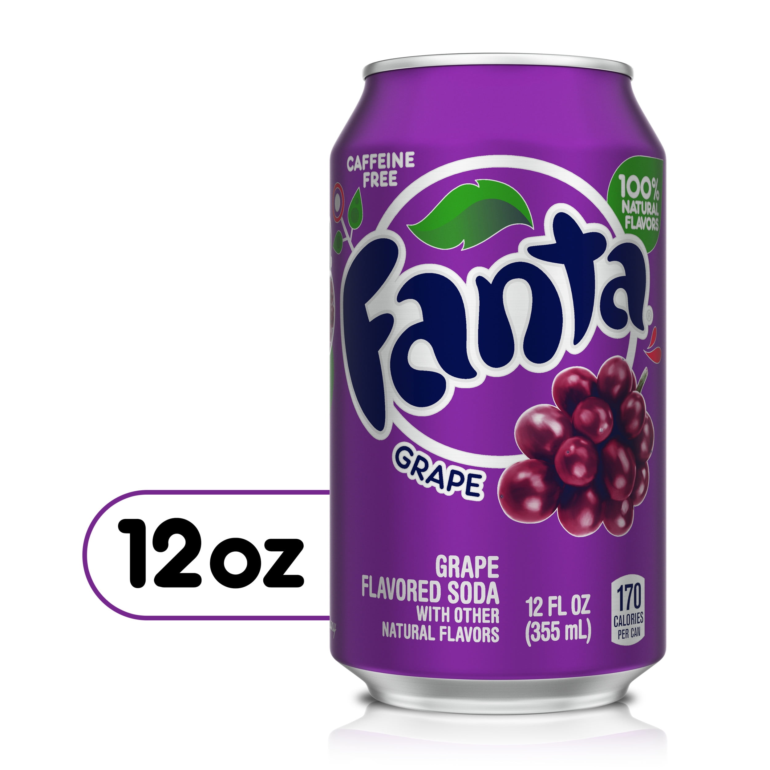 Fanta Grape Fruit Soda Soda Soft Drink, 12 fl oz - Walmart Business ...