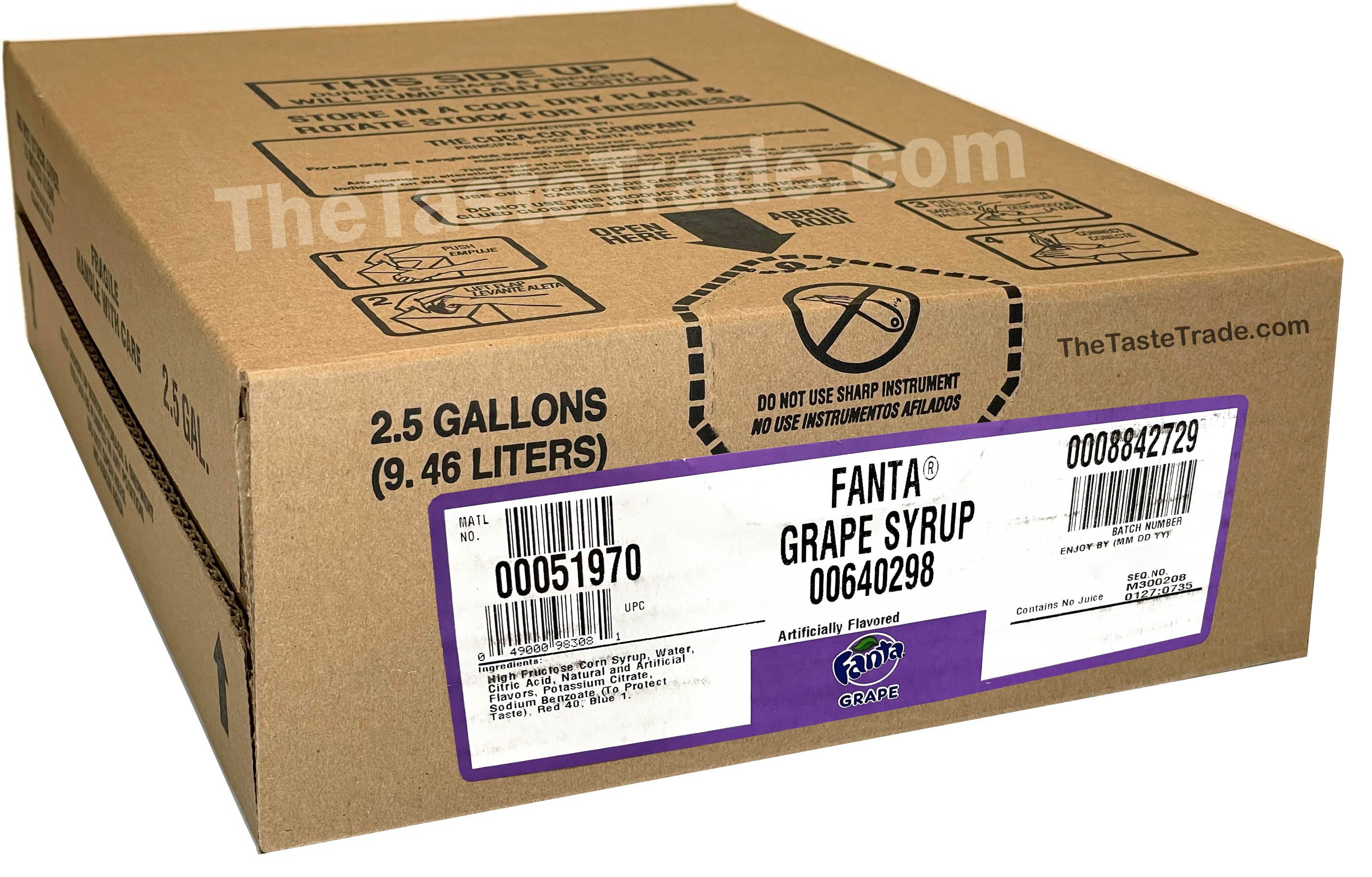 Fanta Grape Soda Syrup (2.5 Gallon Bag-in-Box BiB) - Walmart.com