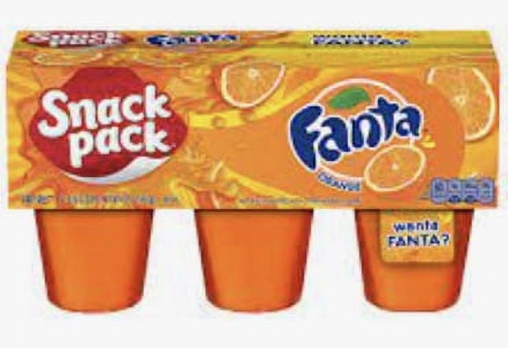 Fanta Orange Gelatin Jello Snack Pack, 6 Cup Count - Walmart.com