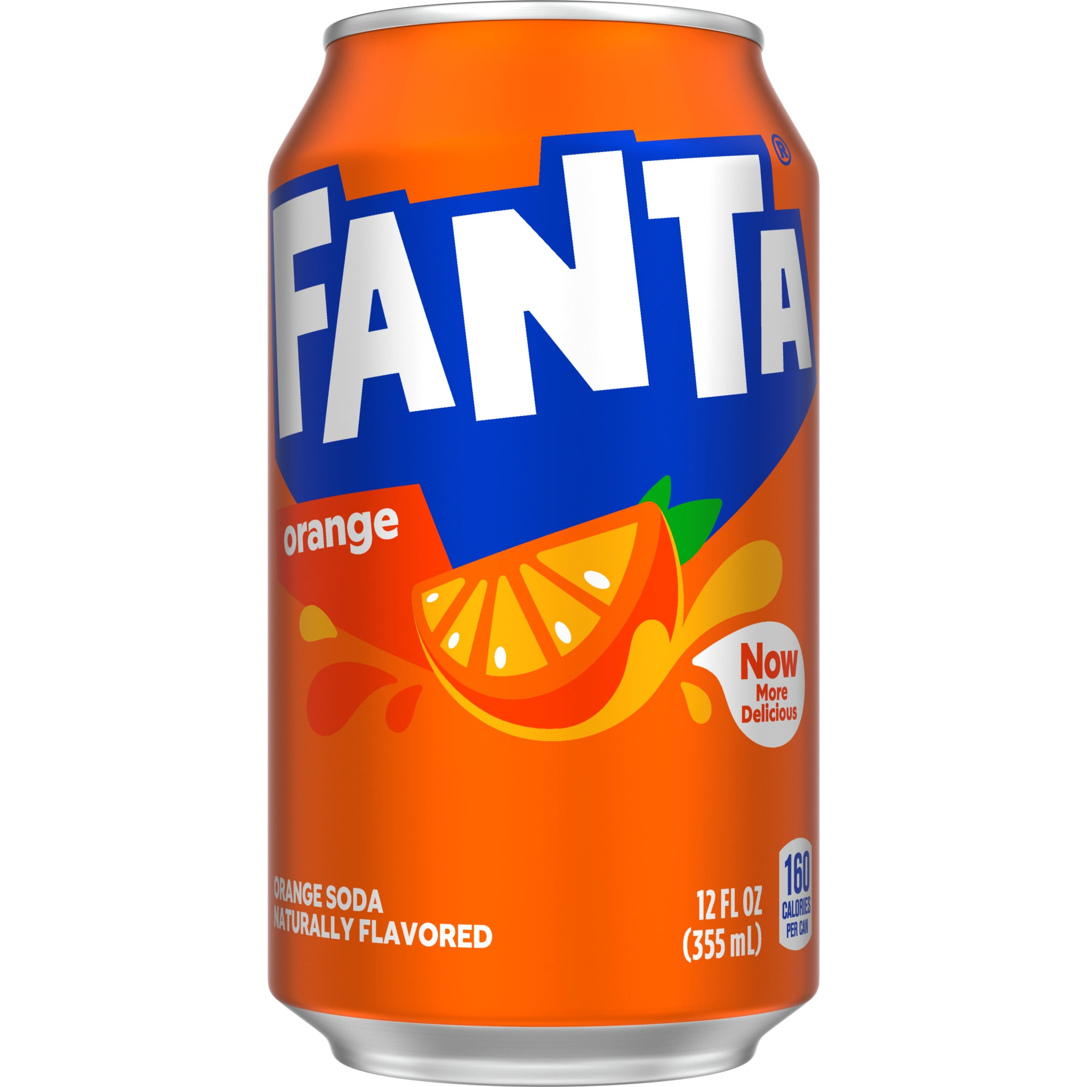 Fanta Orange Fruit Soda Pop, 12 fl oz Can - Walmart.com