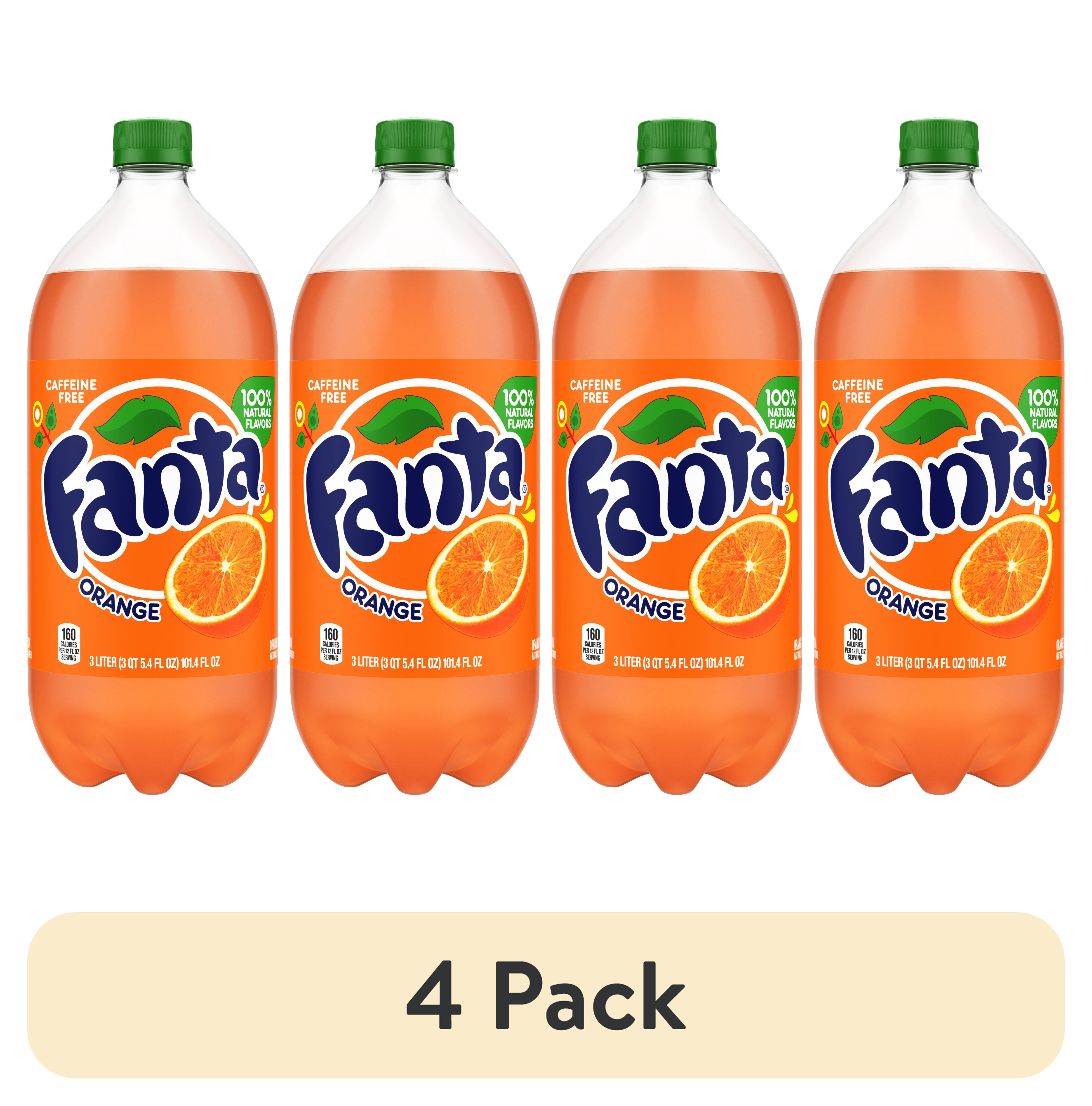 (4 pack) Fanta Orange Fruit Soda Pop, 3 Liter Bottle - Walmart.com