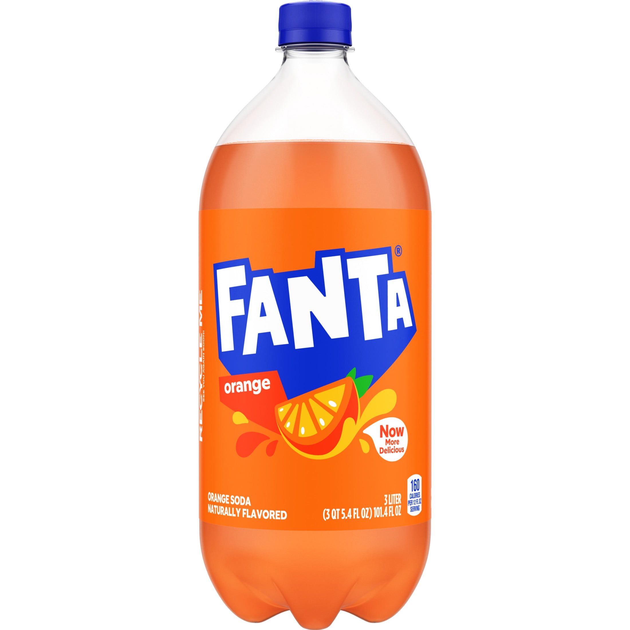 Fanta Orange Fruit Soda Pop, 3 Liter Bottle - Walmart.com