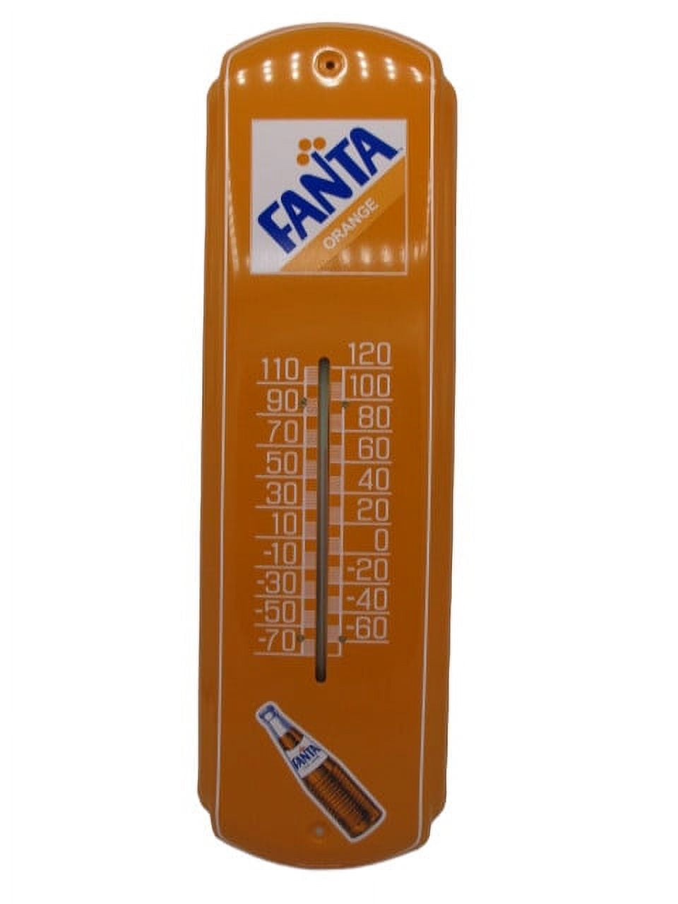 Fanta Orange Metal Thermometer Fahrenheit Only Retro 17" - Walmart.com