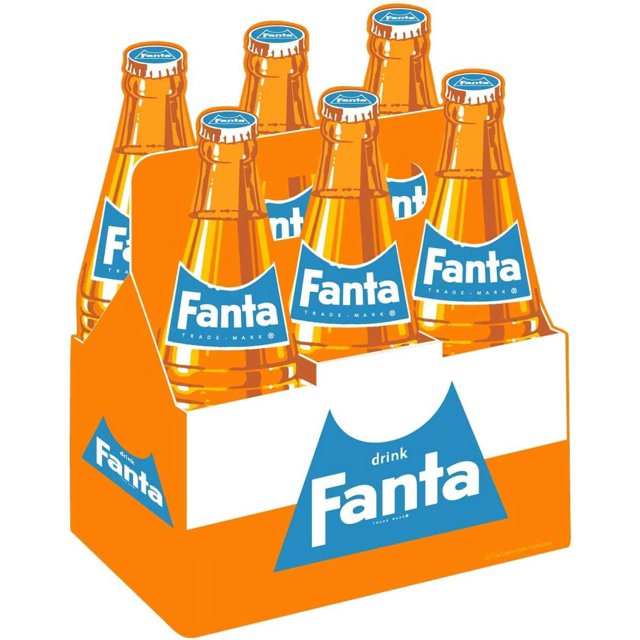 Fanta Orange Soda 6-Pack Vinyl Sticker 1960s - Walmart.com