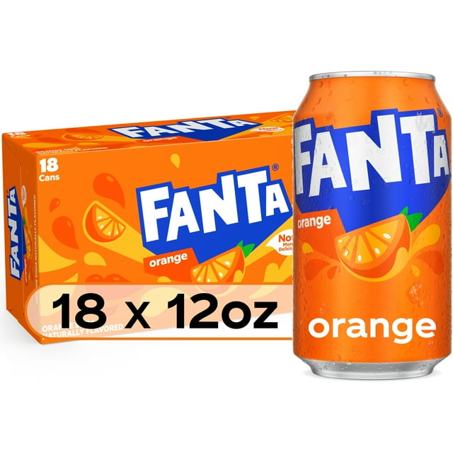 Fanta Orange Soda Fruit Flavored Soft Drink, 12 fl oz - Walmart.com