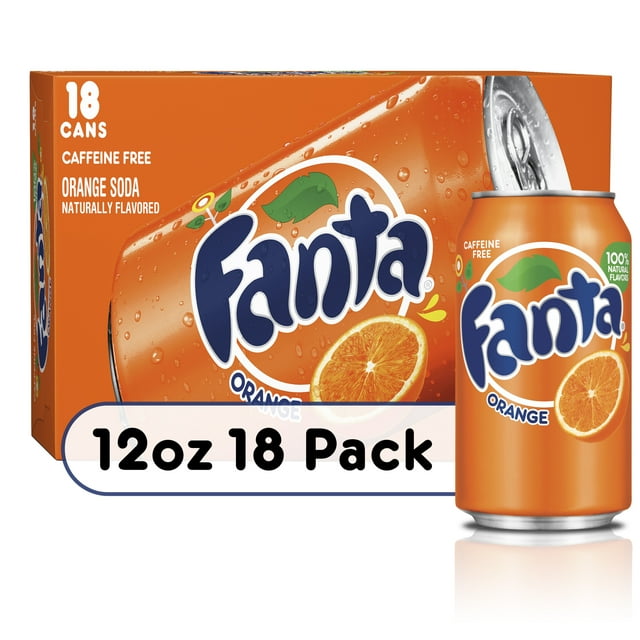 Fanta Orange Soda Fruit Flavored Soft Drink, 12 fl oz - Walmart.com
