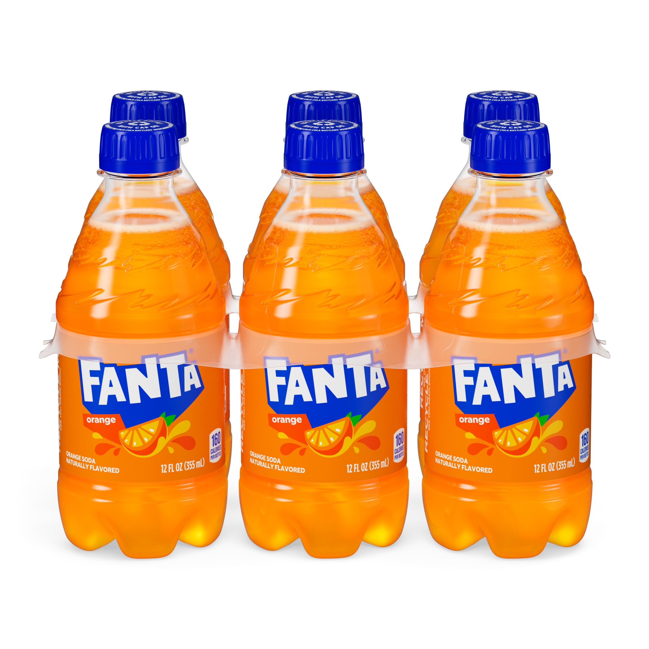 Fanta Caffeine-Free Orange Soda Pop, 12 fl oz, 6 Pack - Walmart.com