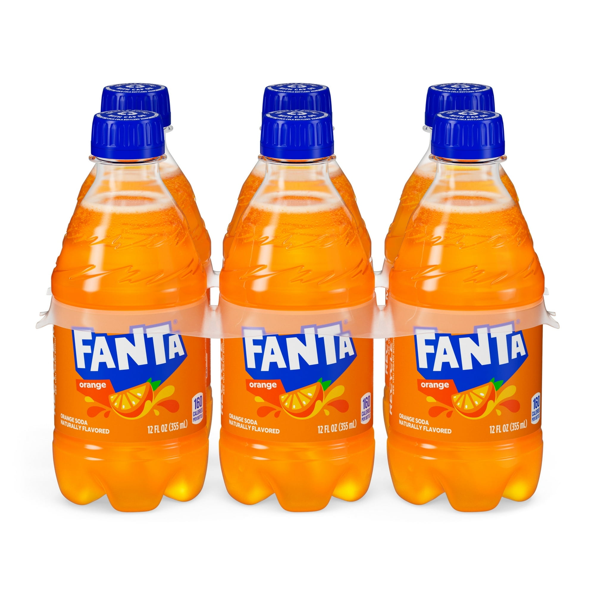 Fanta Orange Soda Pop Bottles, 12 fl oz, 6 Pack - Walmart.com