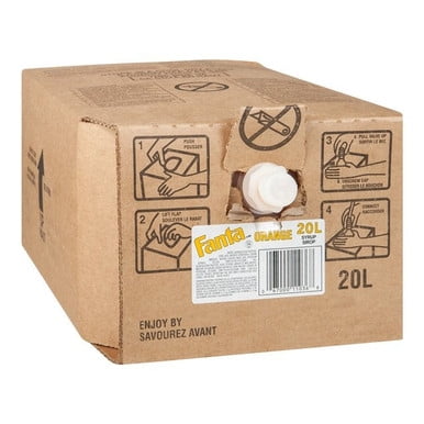 Fanta Orange Soft Drink Bulk Food Service BIB (Bag-In-Box) - 20L / 5.28 ...