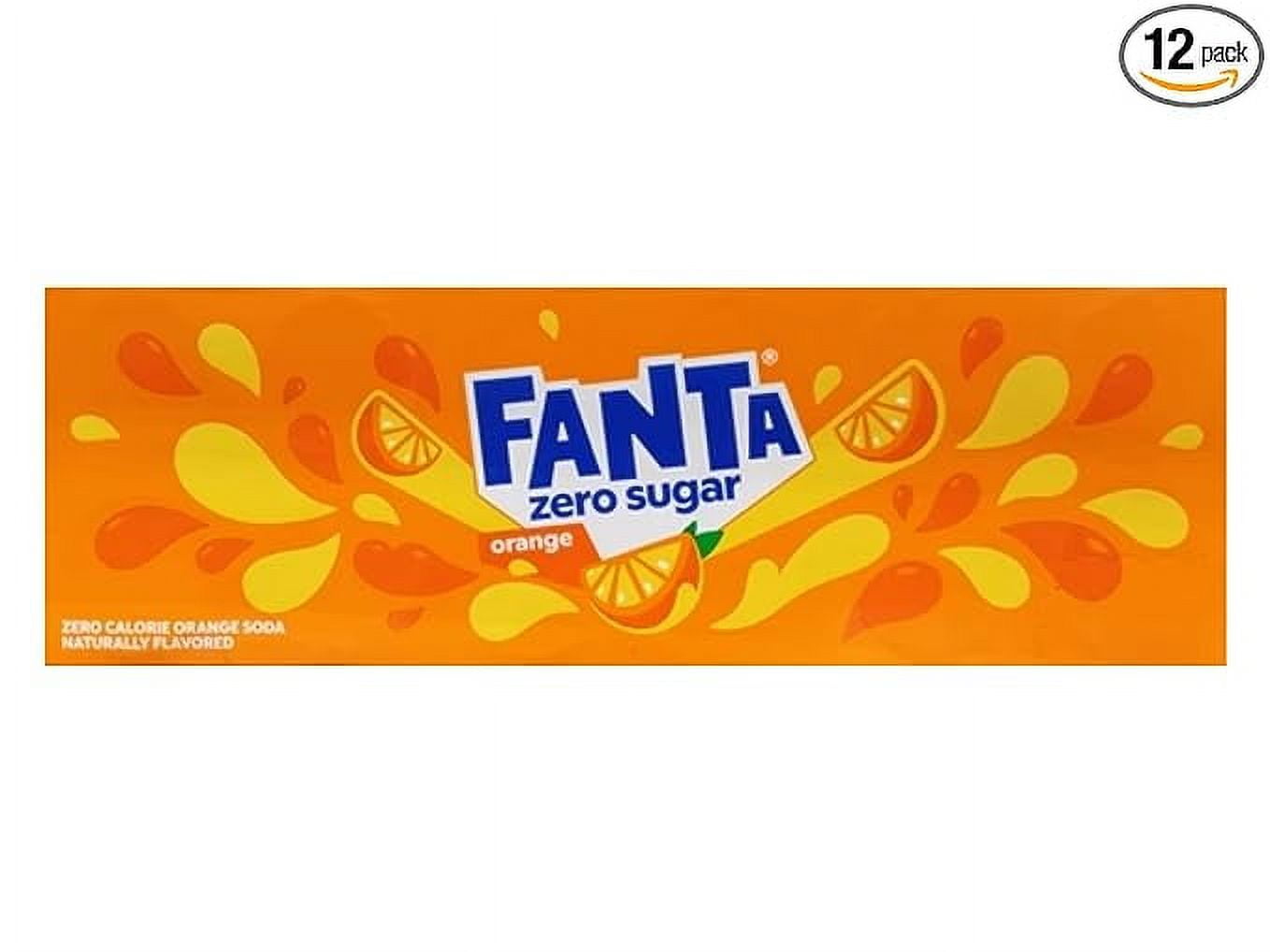 Fanta Orange Zero 12 oz Cans Soft Drink - 12 Pack Bundle - Walmart.com