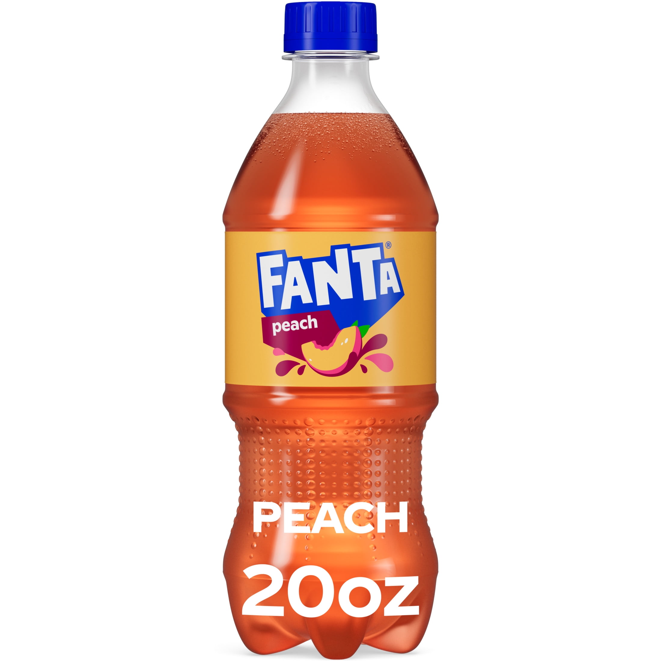 Fanta Peach Caffeine Free Soda Pop, 20 fl oz Bottle - Walmart.com