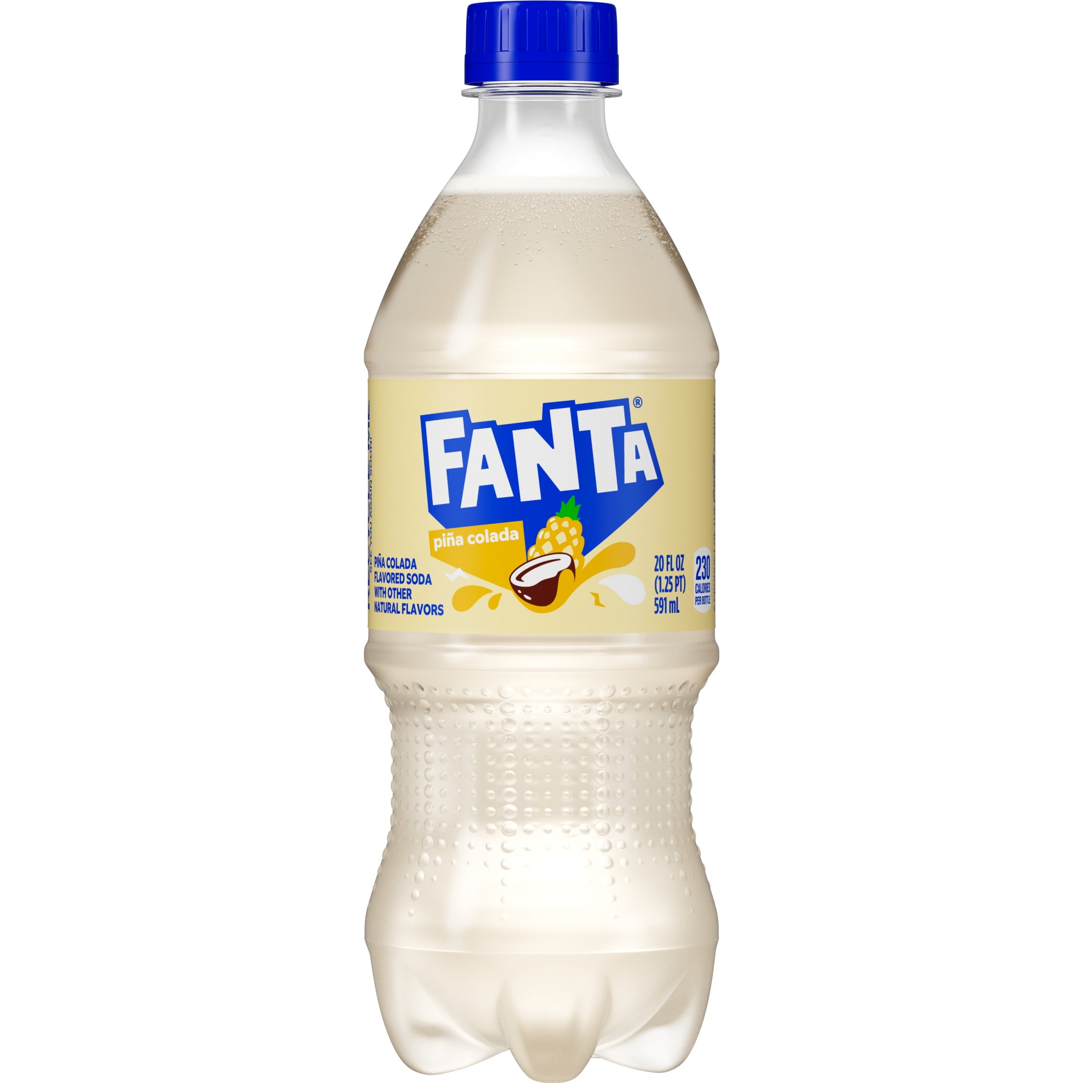 Fanta Pina Colada Soda Pop, 20 fl oz Bottle - Walmart.com
