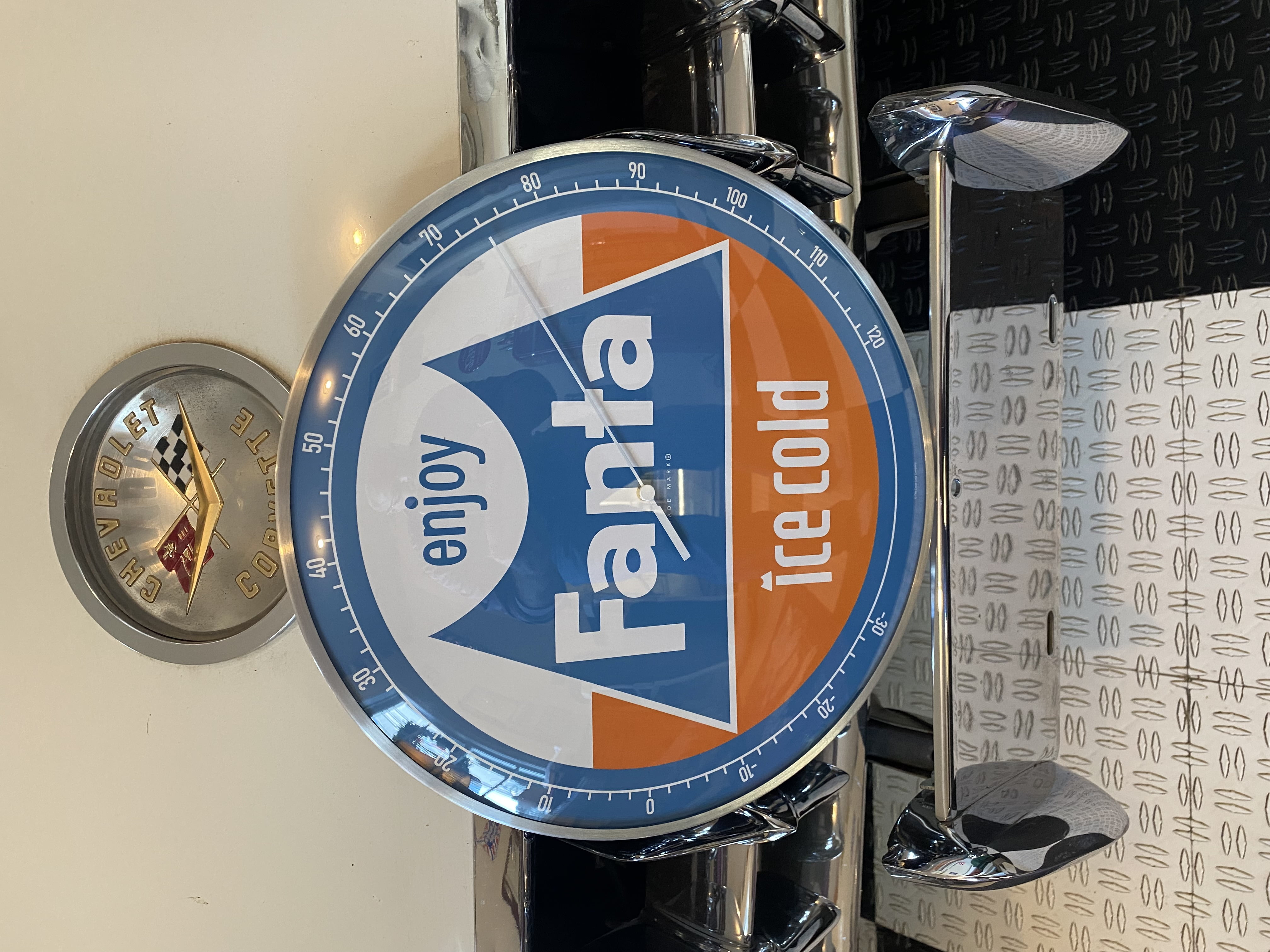 Fanta Soda Pop Vintage style Round Thermometer 12" INCH NEW GLASS FACE ...