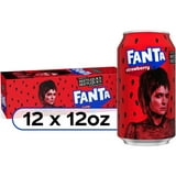 Fanta Strawberry Fruit Soda Pop, Caffeine-Free, 12 fl oz, Multipack of ...