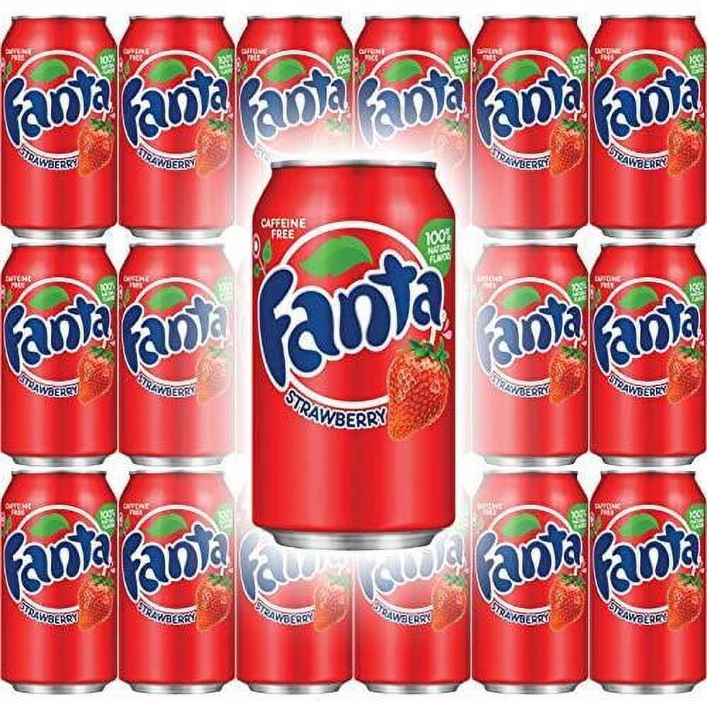 Fanta Strawberry Soda, 12 Fl Oz Cans, Pack Of 18, Total 216 Fl Oz ...