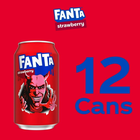 Fanta Strawberry Soda Pop Fridge Pack, 12 Pack, 12 fl oz - Walmart.com