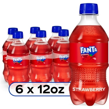Fanta Strawberry Fruit Soda Pop, Caffeine-Free, 12 fl oz, Multipack of ...