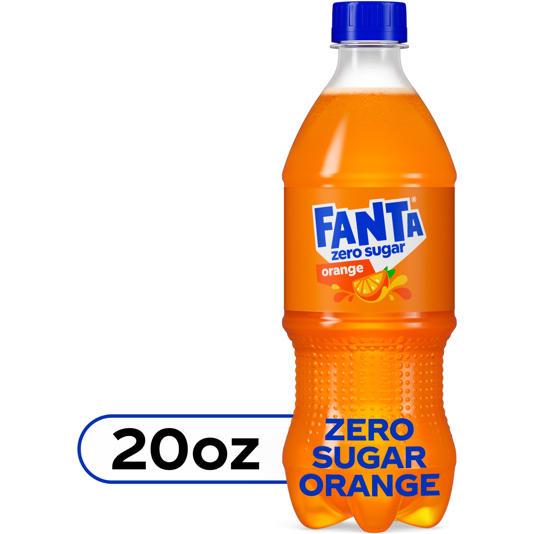Fanta Zero Sugar Orange Soda Pop, 20 fl oz Bottle - Walmart.com