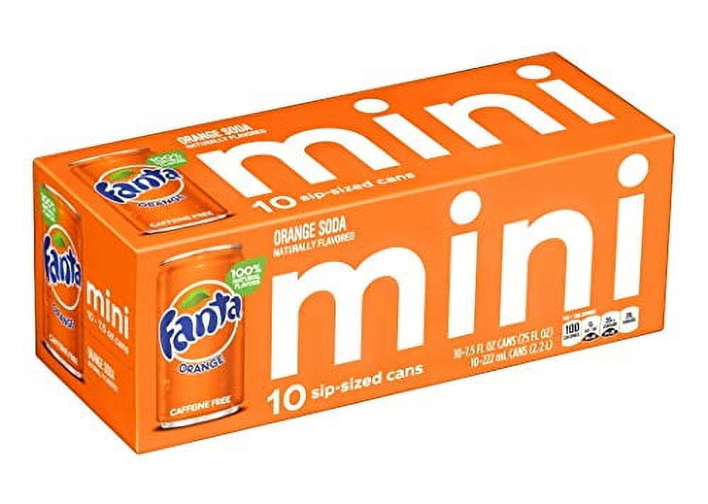 Fanta mini,10 cans 7.5 fl oz - Walmart.com